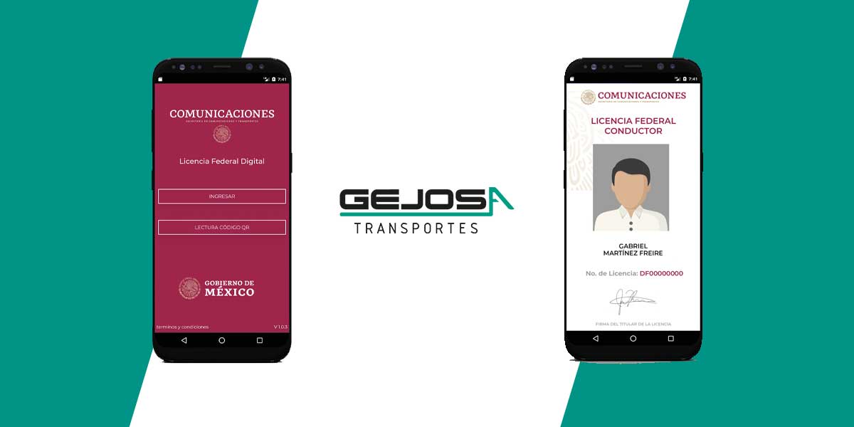 Licencia Federal Digital de Conductor - GEJOSA Logistics